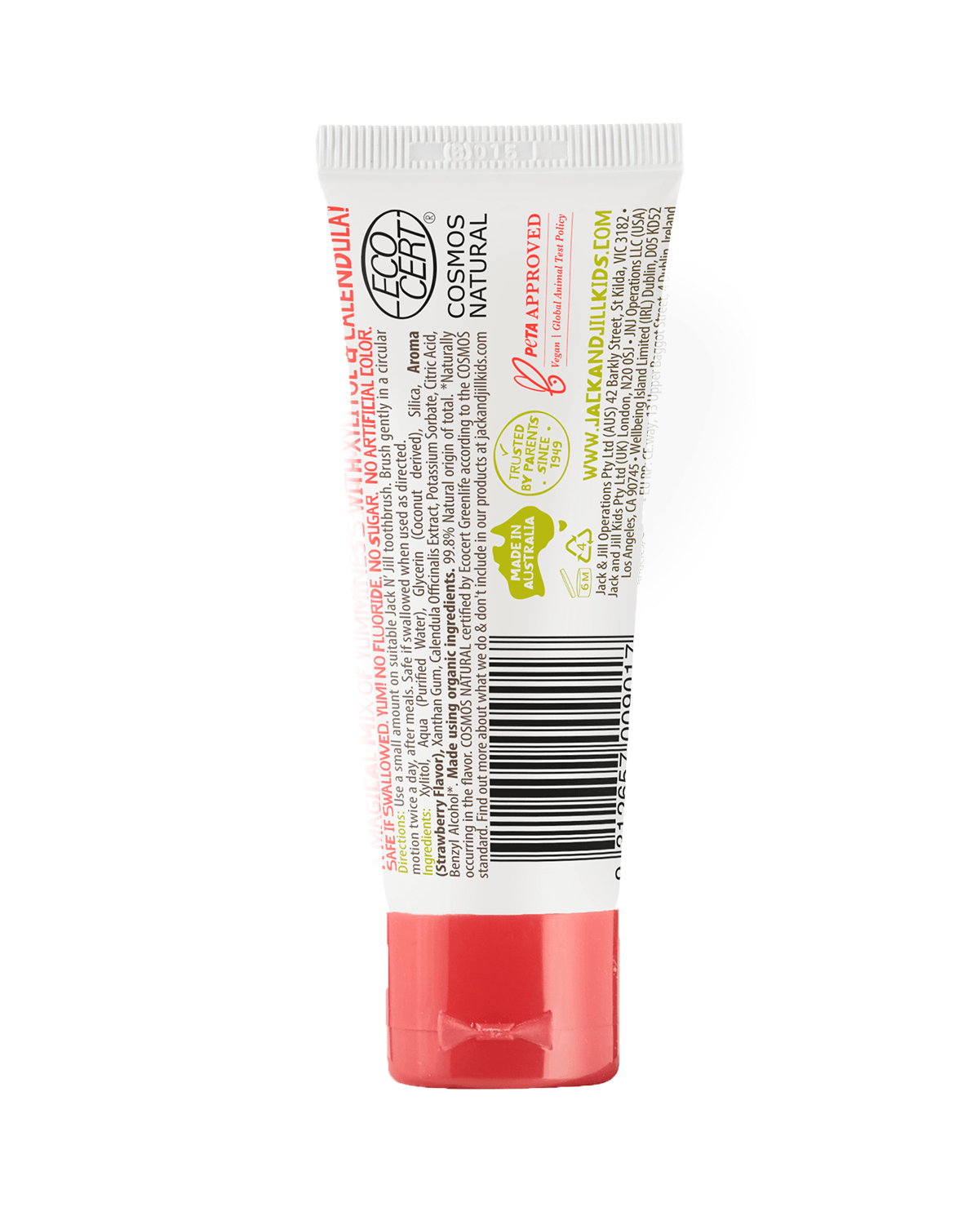 Natural Kids Toothpaste - Strawberry | Jack N' Jill Kids ...